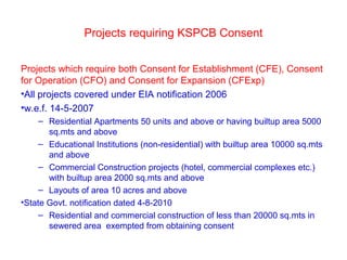 Environmental Concerns in Construction Projects- KSPCB Simha | PPT