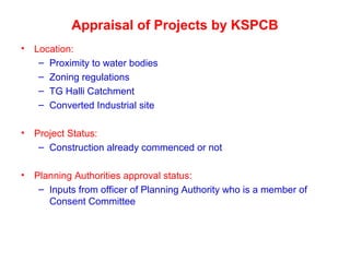Environmental Concerns in Construction Projects- KSPCB Simha | PPT