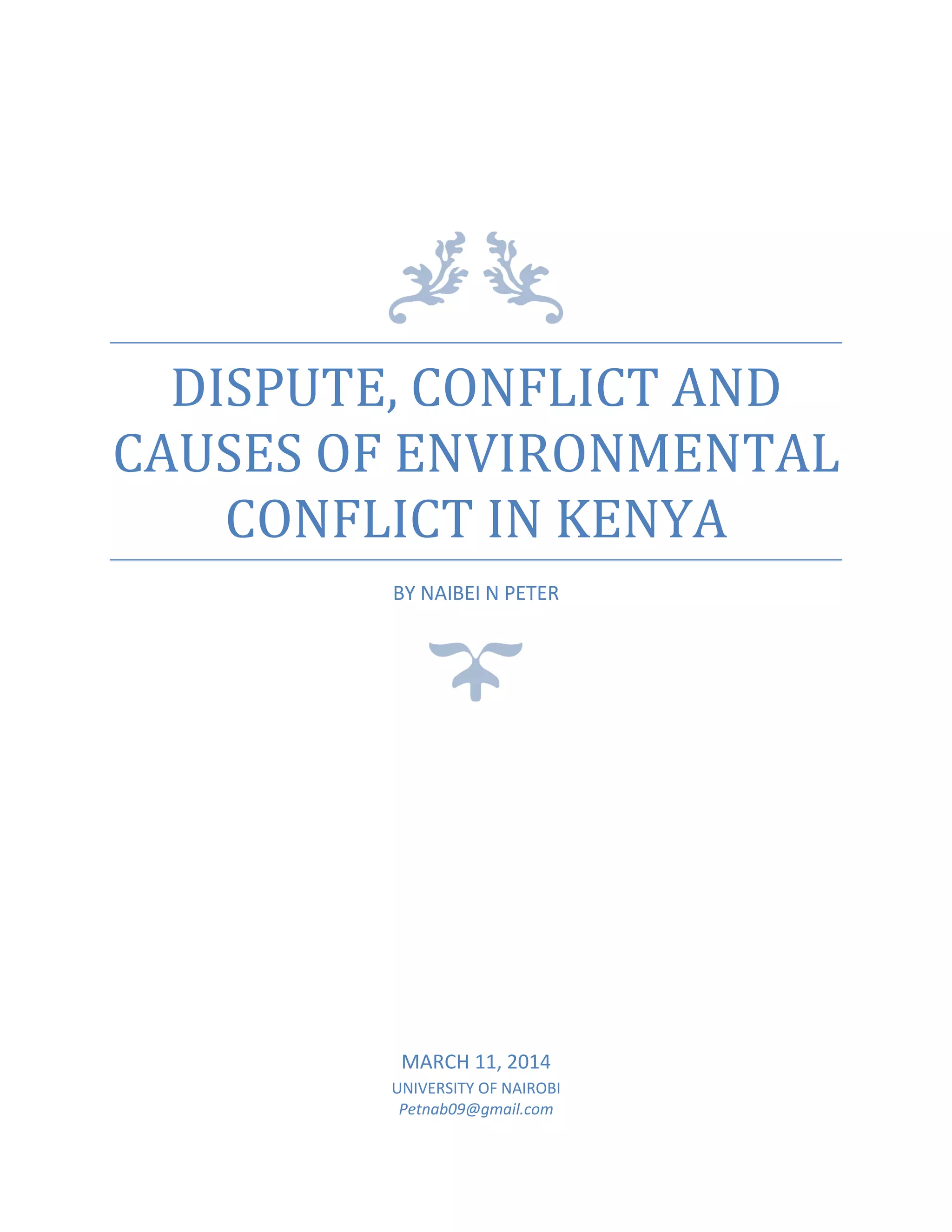 Environmental conflicts | PDF
