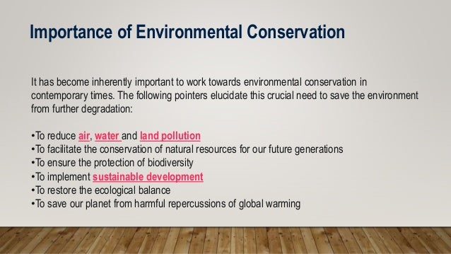 Environmental conservation | PPTX