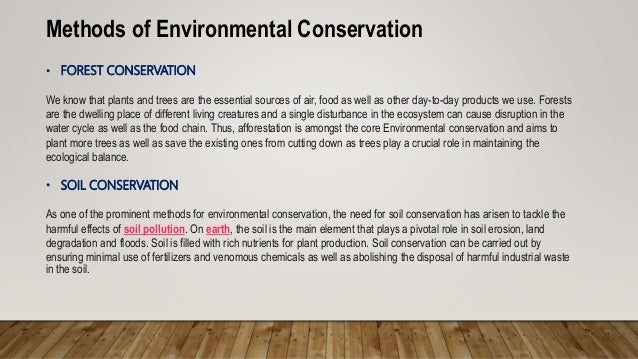 Environmental conservation | PPTX