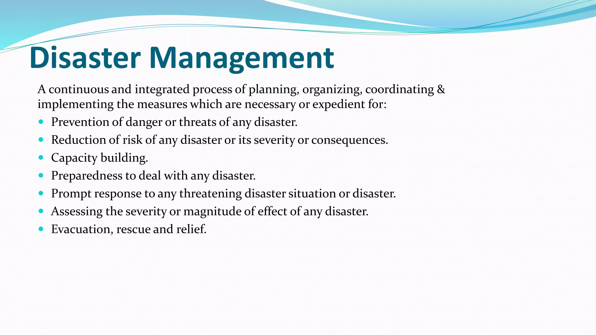 Environmental conservation,disaster management, first aid | PPT