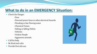 Environmental conservation,disaster management, first aid | PPT