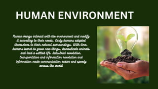 Class 7 Geography chapter no. 01 Environment | PDF