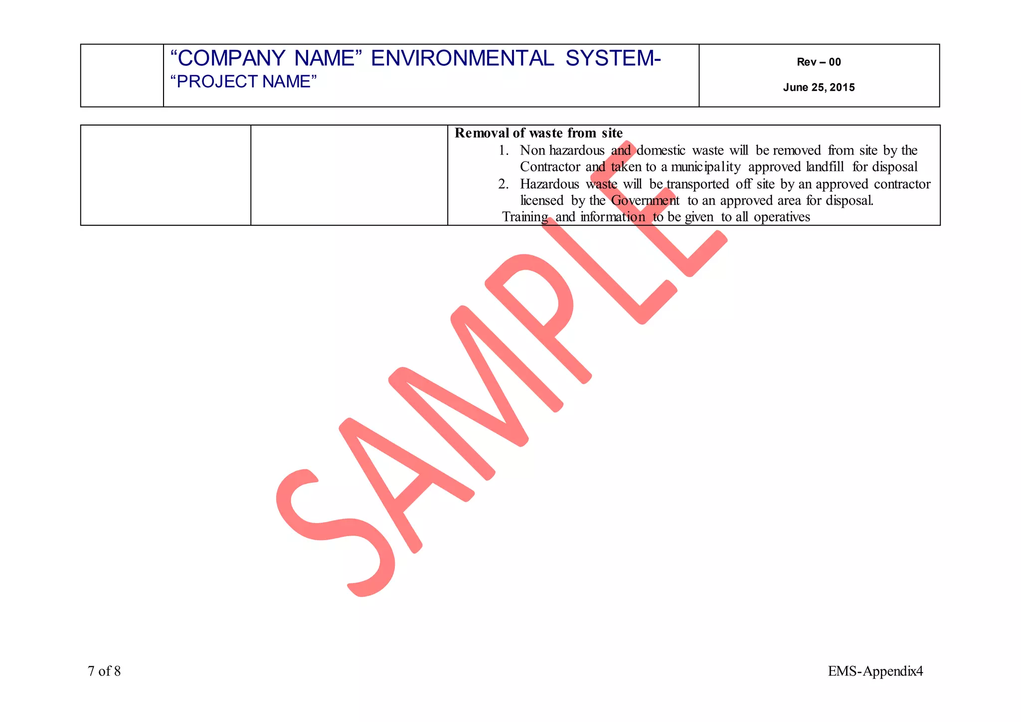 Environmental control measures | DOC