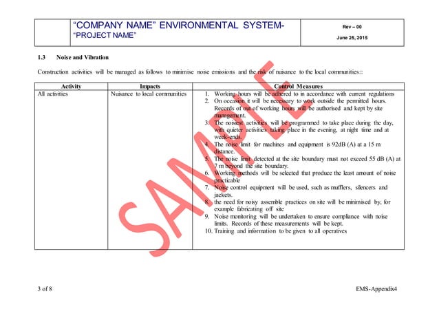 Environmental control measures | DOC