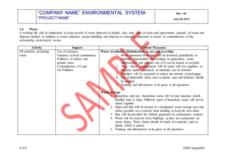 Environmental control measures | DOC