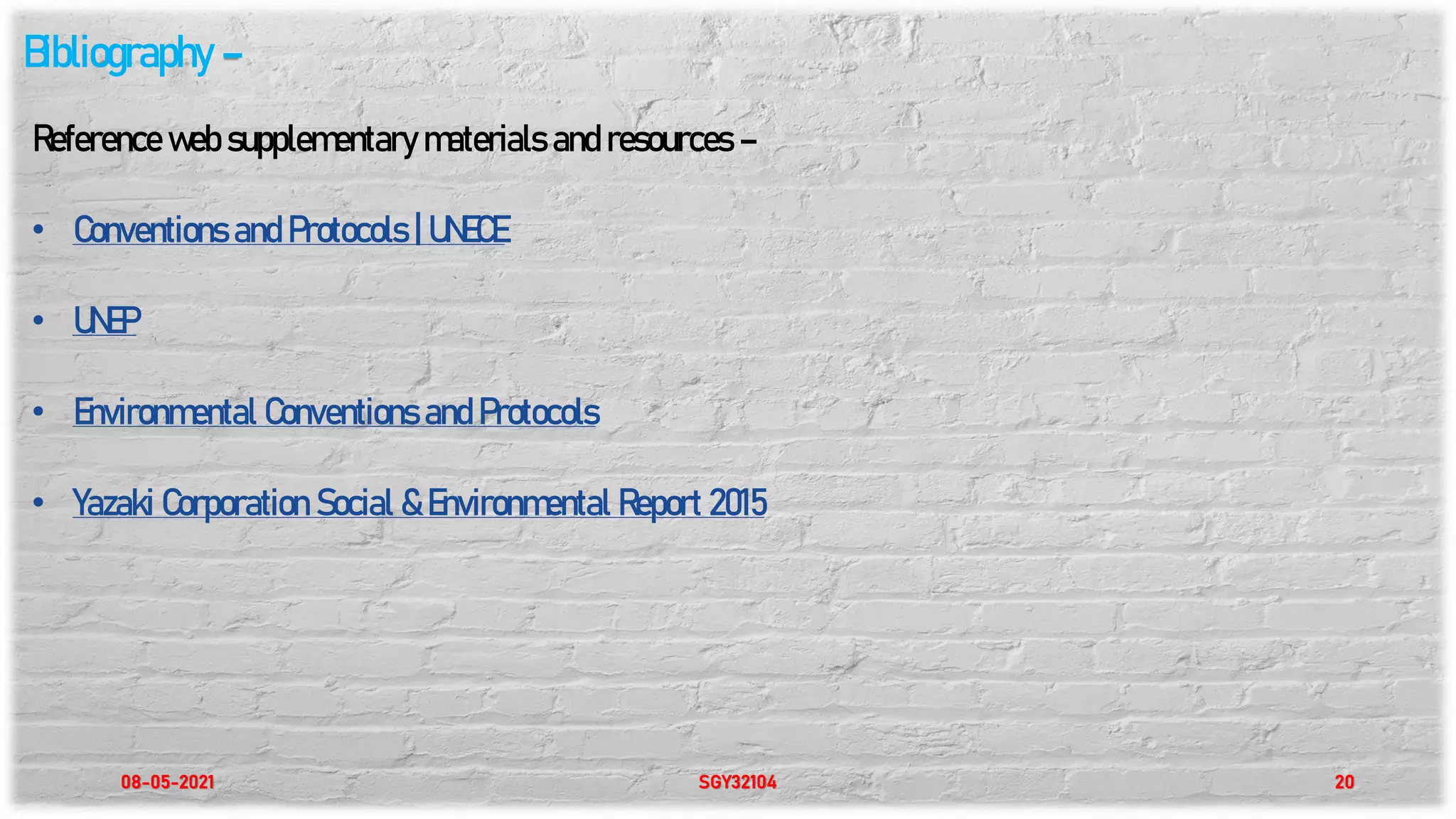 Environmental conventions and protocols | PDF