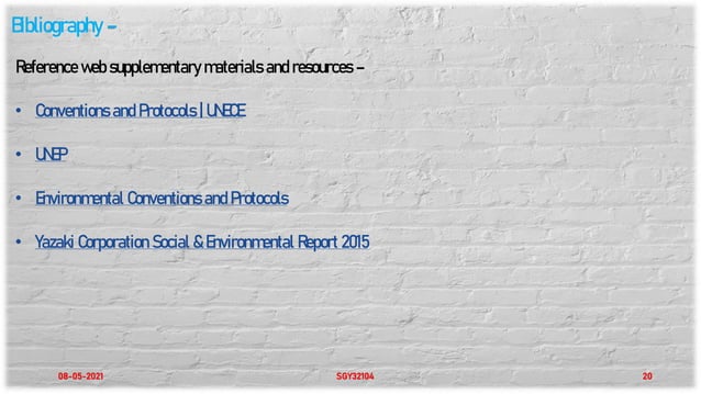 Environmental conventions and protocols | PDF | Environmental Services ...