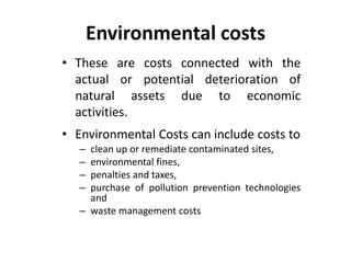 Environmental costing | PPTX