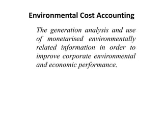Environmental costing | PPTX