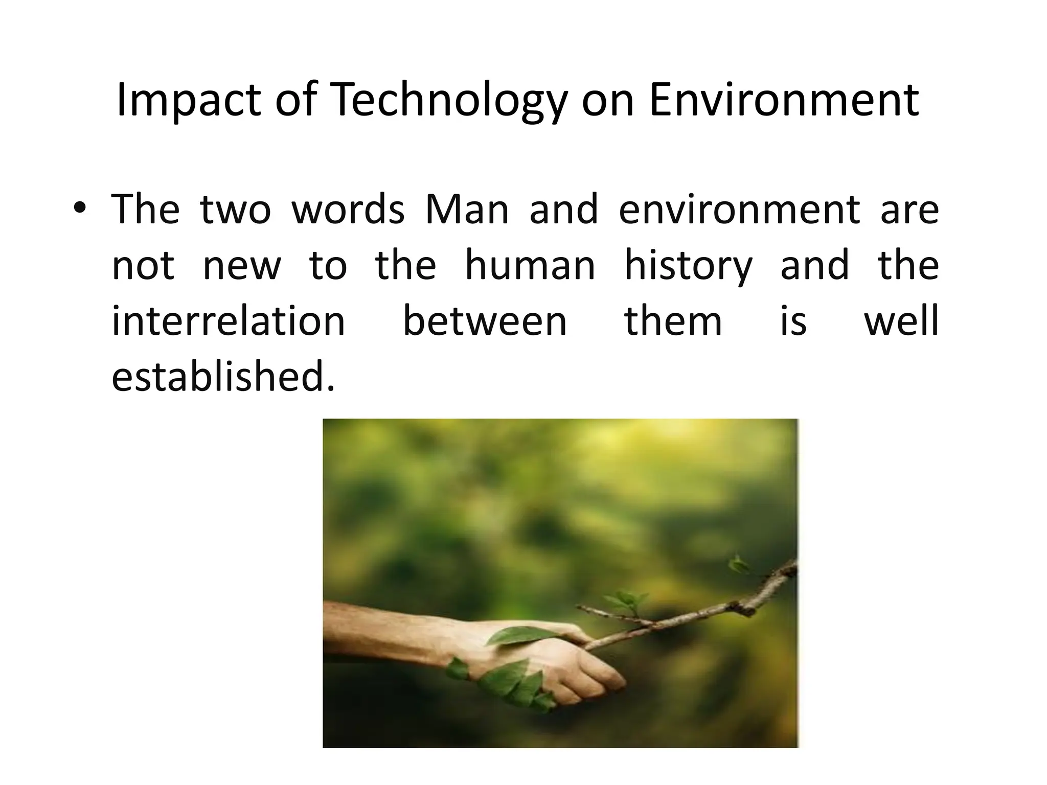 Environmental degradation with Impact of Technology on Environment | PDF