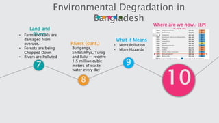 Environmental degradation in context of bangladesh | PPT