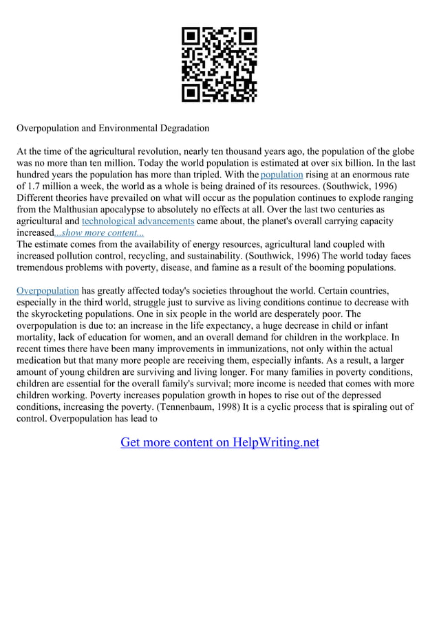 Environmental Degradation Essay | PDF Environmental Degradation Essay | PDF