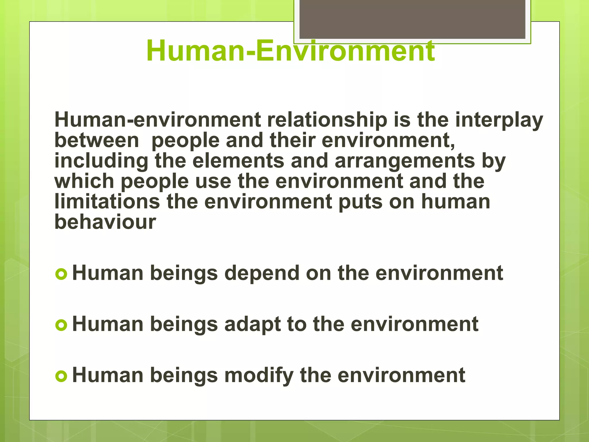 Environmental determinism and possibilism | PPTX