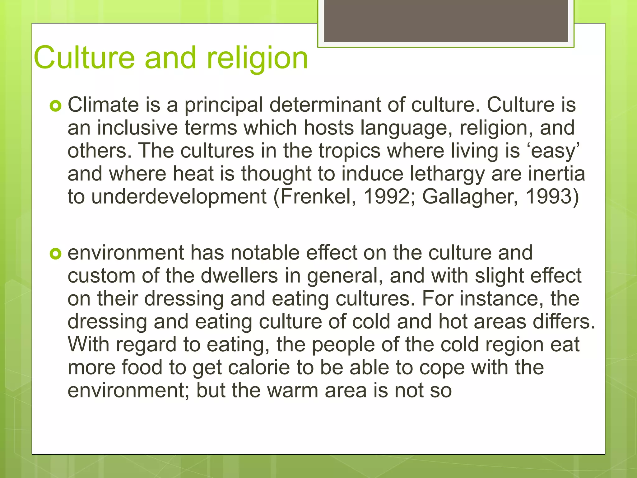 Environmental determinism and possibilism | PPTX