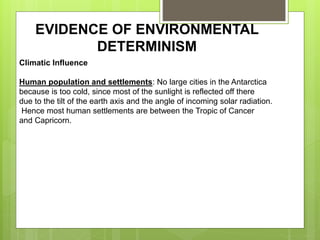 Environmental determinism and possibilism | PPTX