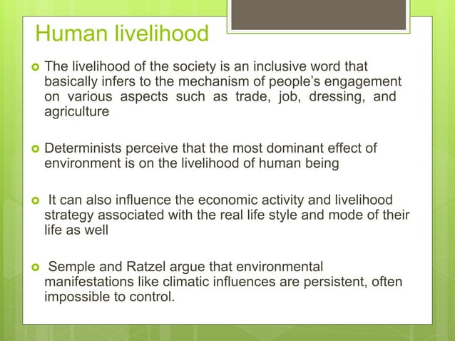 Environmental determinism and possibilism | PPTX