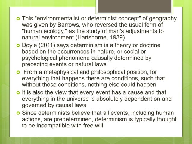 Environmental determinism and possibilism | PPTX