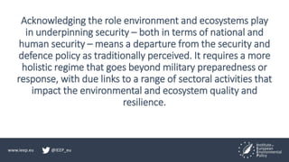 Environmental dimensions of security - Johanna Nyman | PPTX