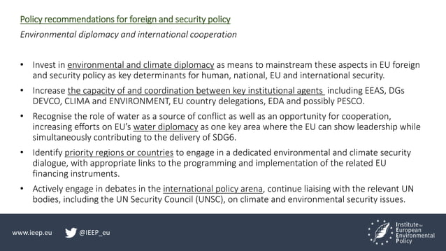 Environmental dimensions of security - Johanna Nyman | PPT | Free Download