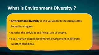 Environmental diversity | PPTX
