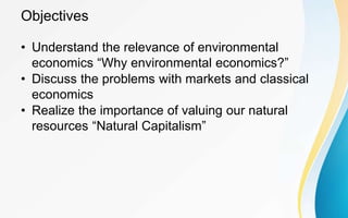 Environmental economics intro | PPTX