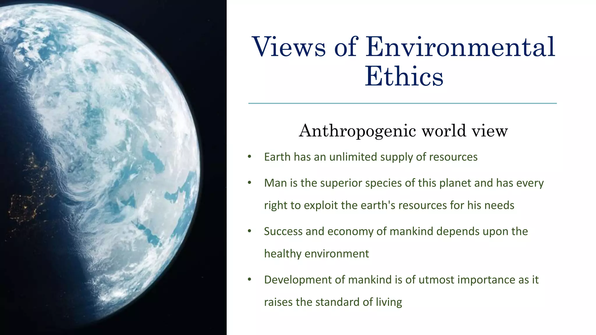 Environmental education and ethics | PPTX