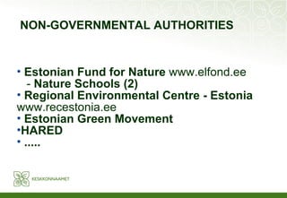 Environmental educ. in est | PPT