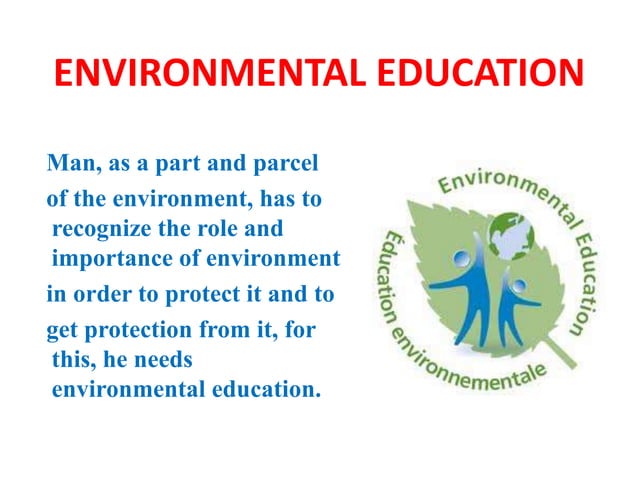 Environmental Education Goals and Objectives | PDF