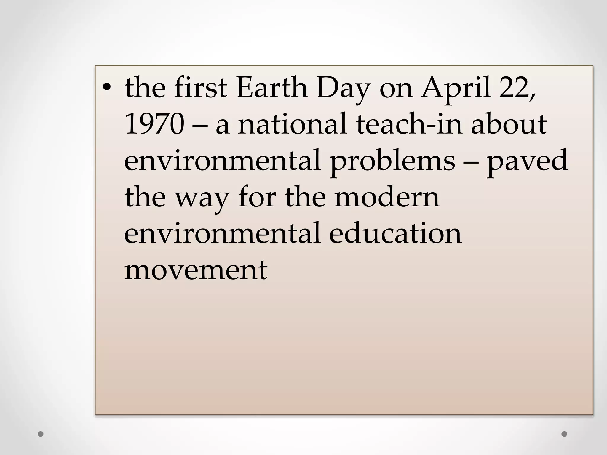 Environmental education | PPTX