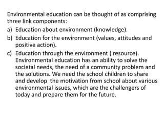 Environmental education | PPTX