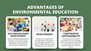 Environmental education for career development and environmental ...