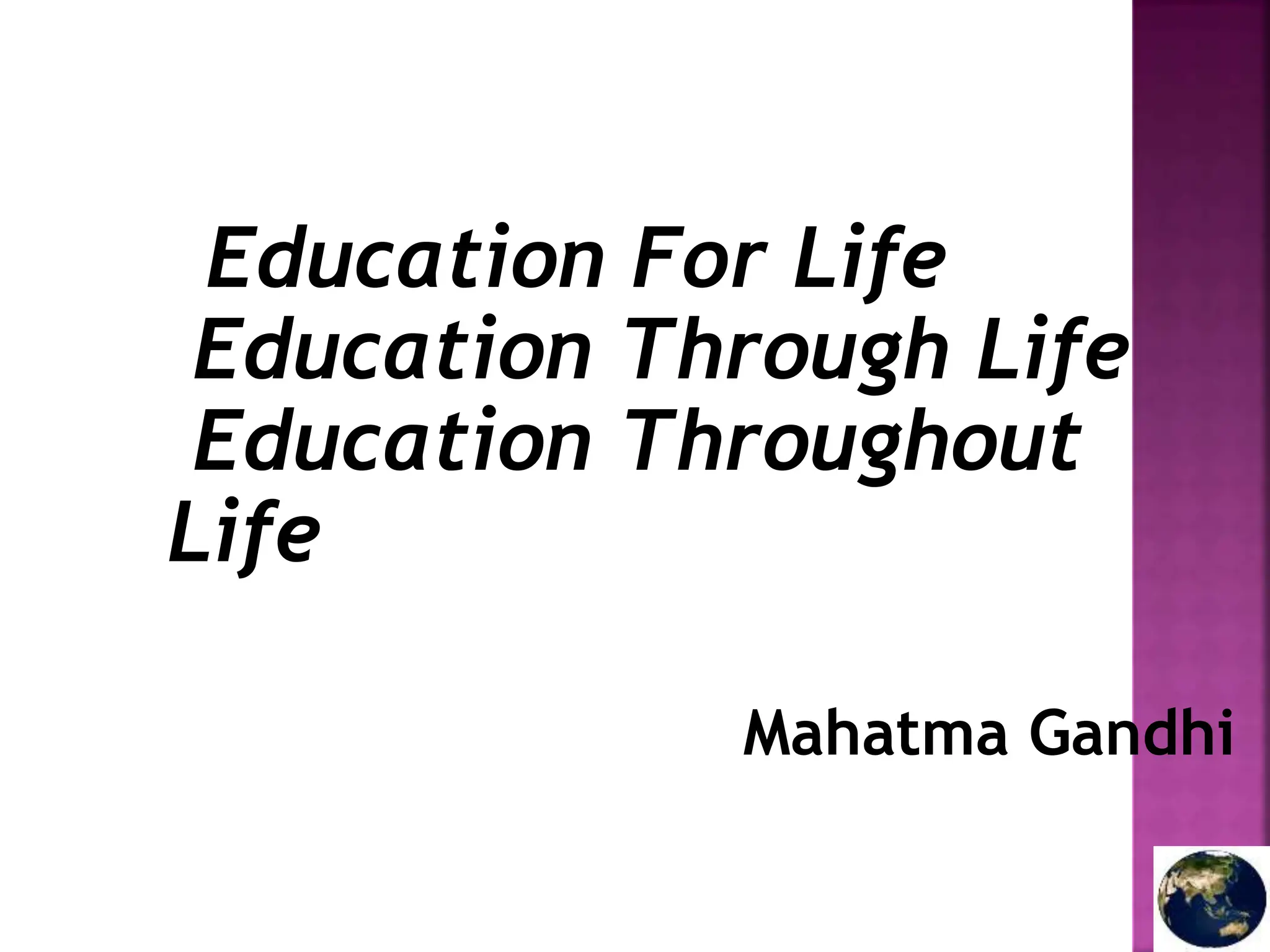 IMPORTANCE OF ENVIRONMENTAL EDUCATION ppt IMPORTANCE OF ENVIRONMENTAL EDUCATION ppt