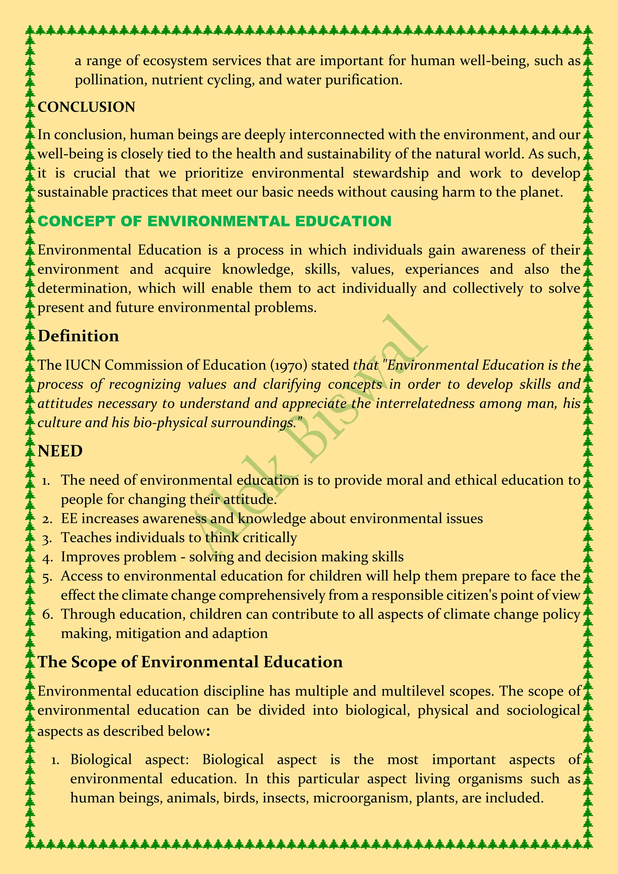 Environmental Education.pdf B.Ed. 4th Semester | PDF