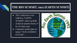INTERNATIONAL EFFORTS FOR ENVIRONMENTAL PROTECTION | PPTX