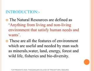 NATURAL RESOURCES | PPT