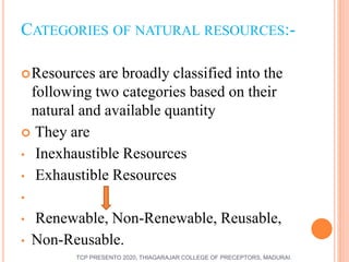 NATURAL RESOURCES | PPT