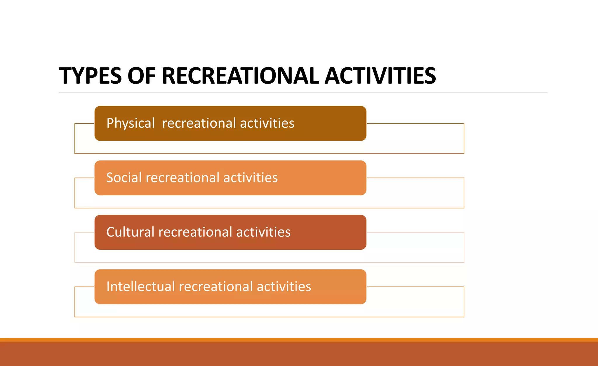 Outdoor recreational activity | PPTX