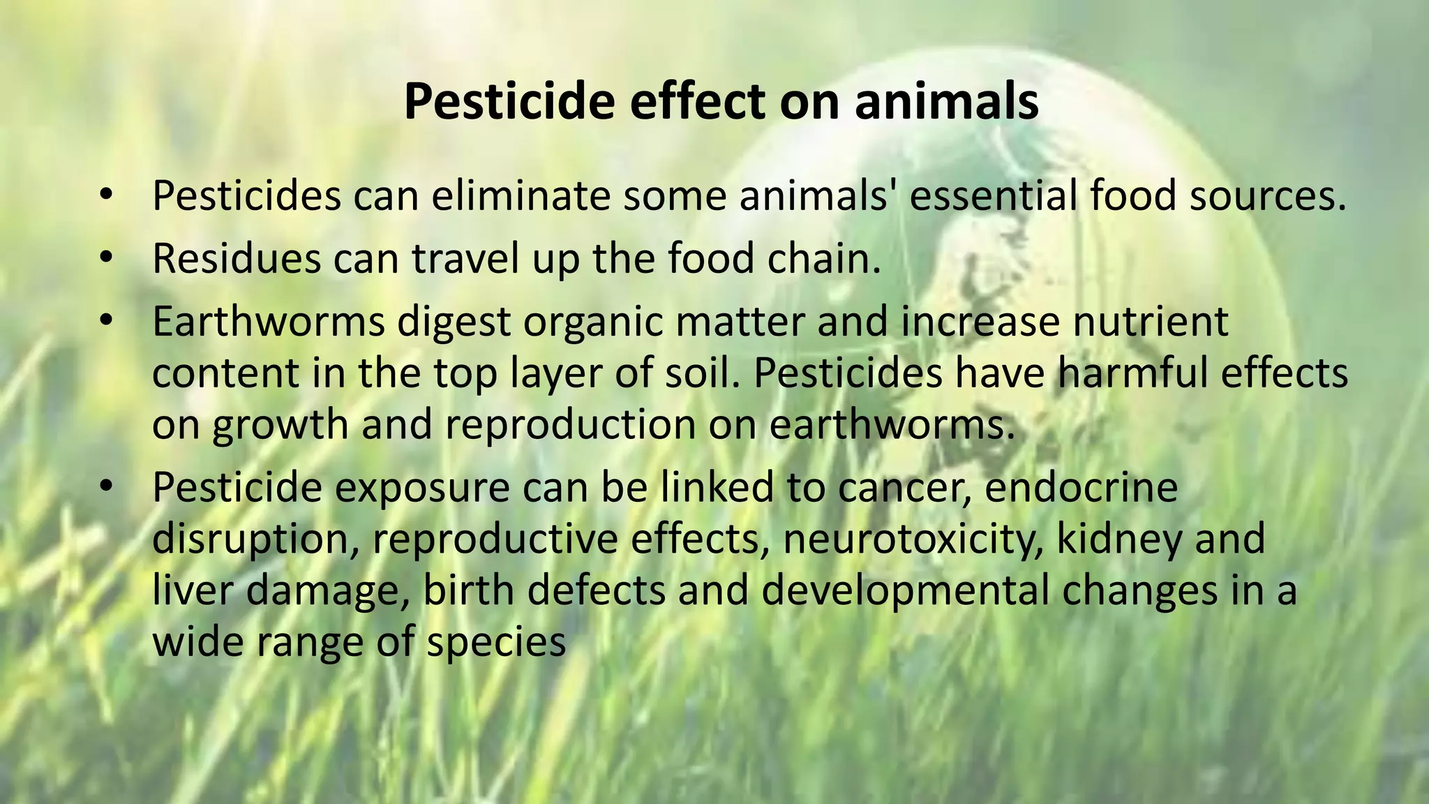 Environmental effects of pesticide | PPTX