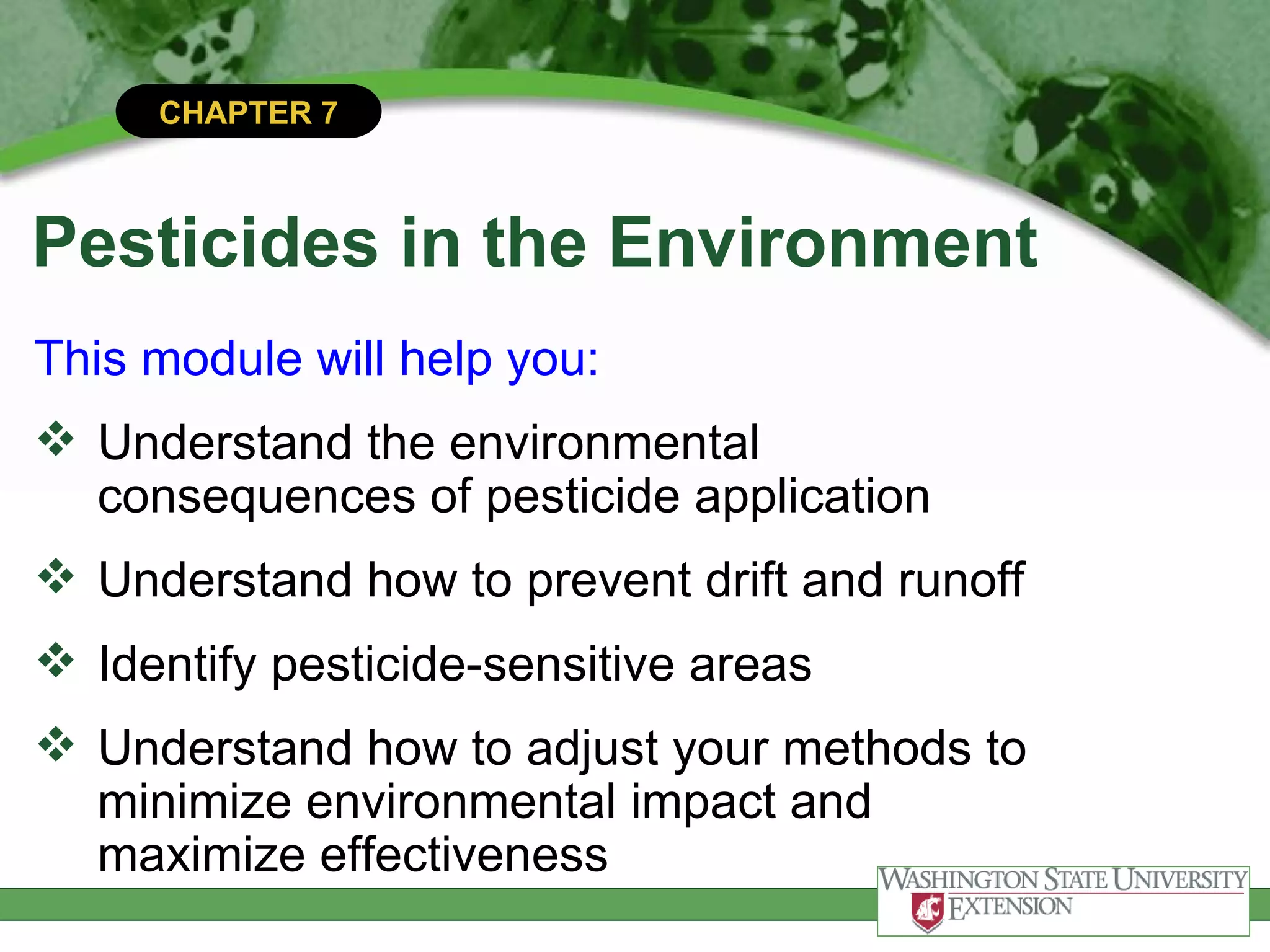 Environmental effects of pesticides by Muhammad Fahad Ansari12IEEM14 | PPT