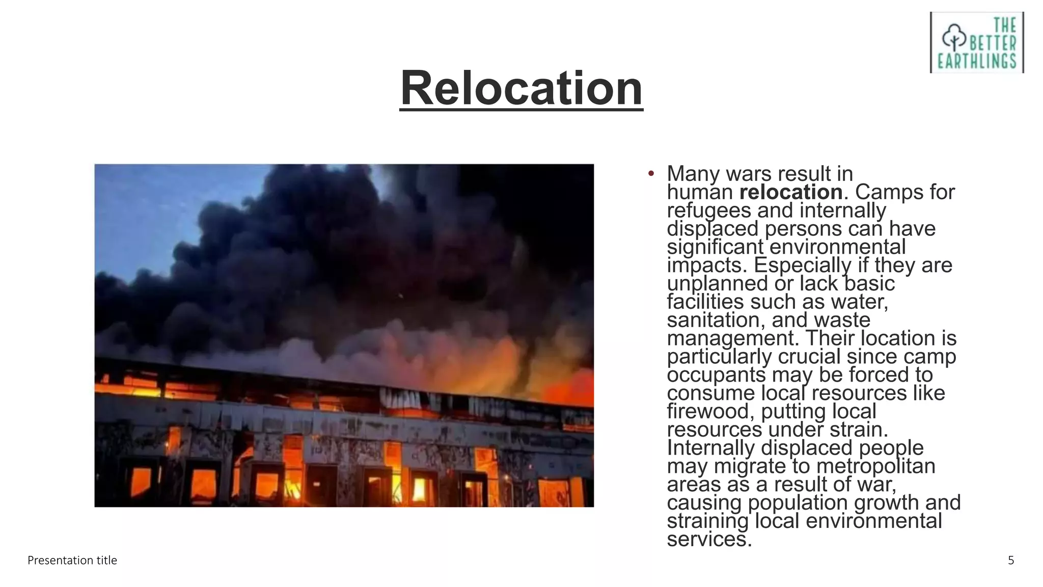 Environmental Effects of War.pptx | Environmental Services Industry | Industries