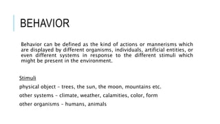 ENVIRONMENTAL EFFECTS ON HUMAN BAHAVIOUR.pptx