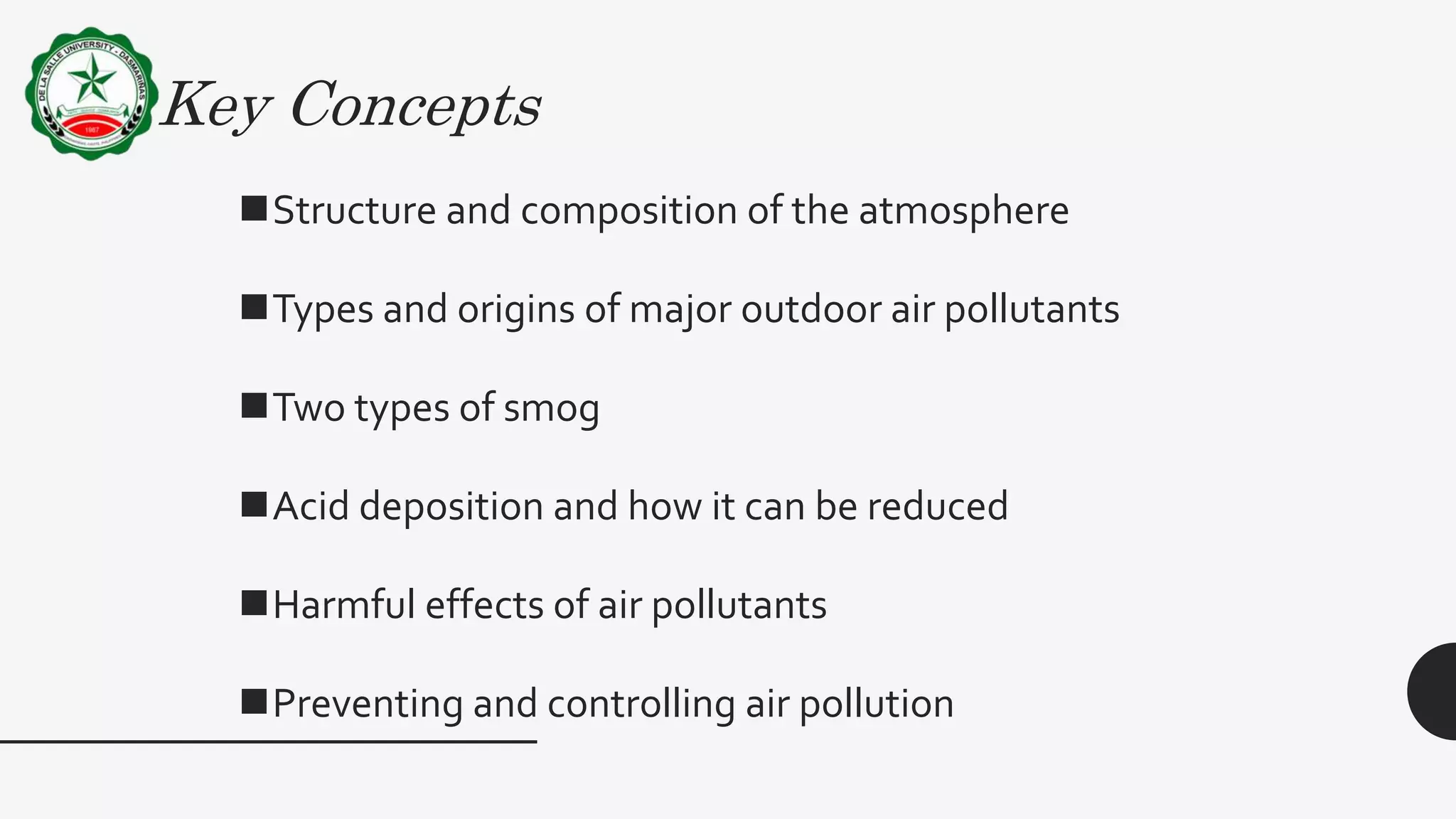 Environmental engineering - air pollution | PPTX