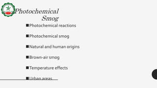 Environmental engineering - air pollution | PPTX