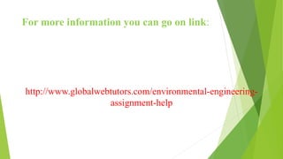 Environmental Engineering Assignment Help | PPTX