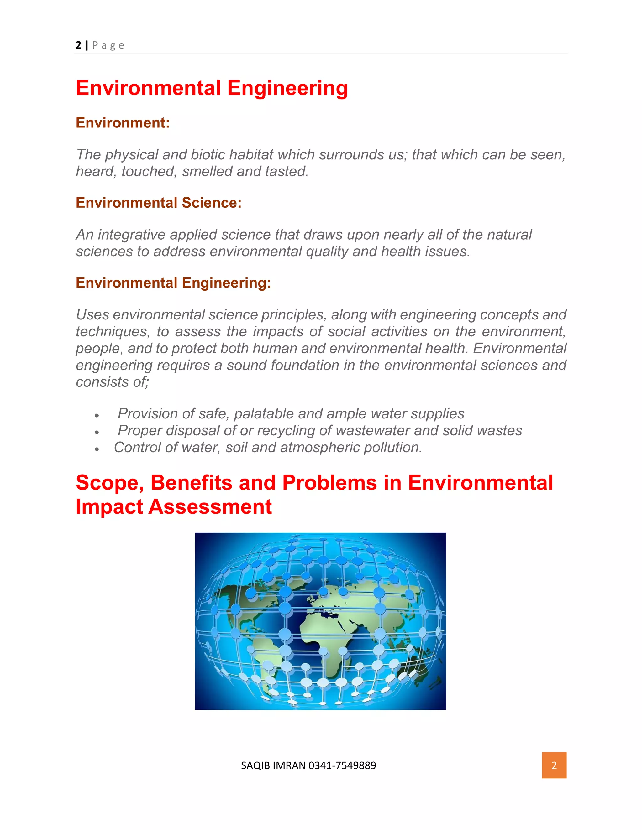 Environmental engineering pdf | PDF