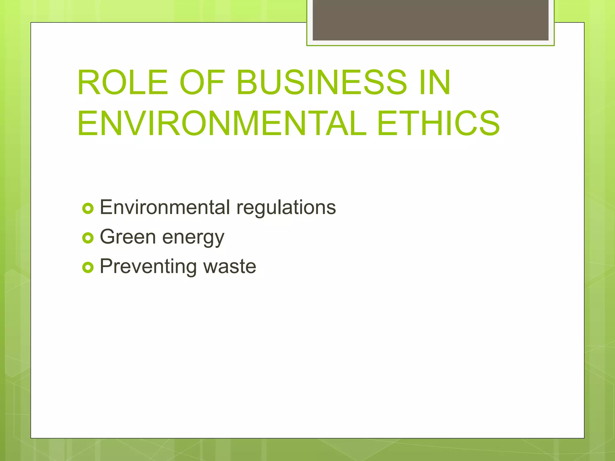 Environmental ethics | PPTX