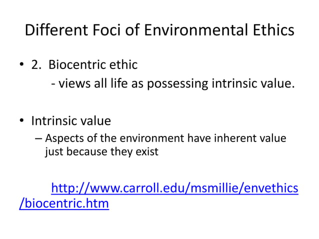 Environmental ethics | PPT