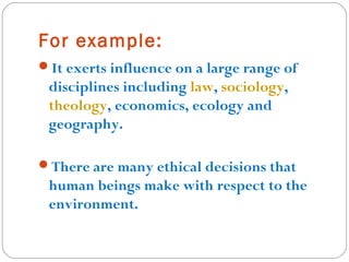 Environmental ethics | PPT